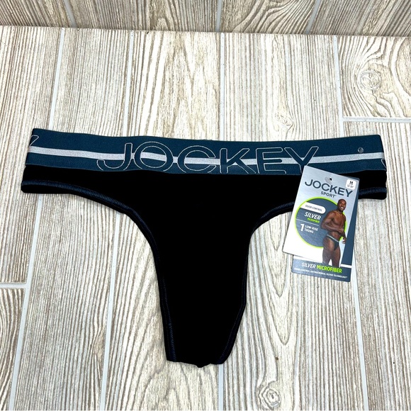 Jockey | Underwear & Socks | Mens Jockey Sport Silver Microfiber Thong ...